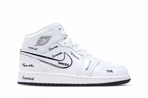 Air Jordan 1 Mid Schematic (GS) - GLAB.VN