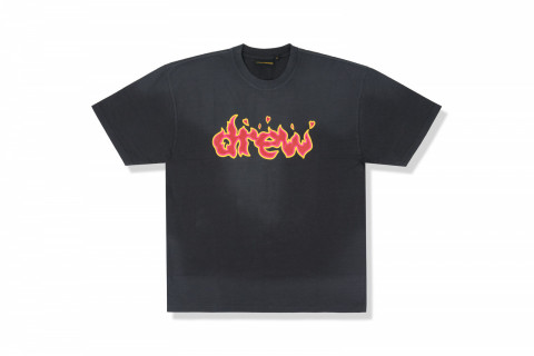 Drew House Fire SS Tee Faded Black - GLAB.VN