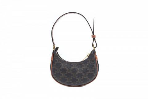 Celine Mini Ava in Triomphe Canvas and Calfskin Tan - GLAB.VN