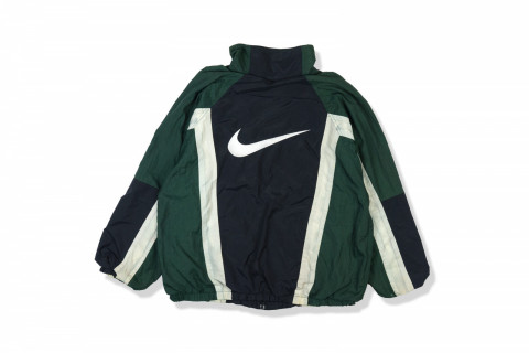 Vintage 90s Nike Big Swoosh Jacket Green/Black/White - GLAB.VN