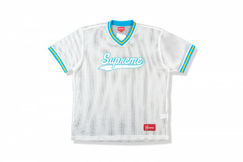 Supreme Mesh Baseball Top White - GLAB.VN