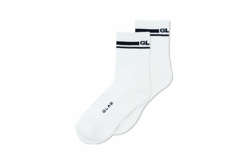 GLAB Striped Logo Mid Sock Cream - GLAB.VN