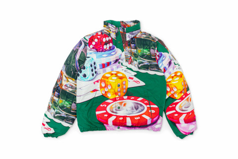 Supreme Casino Down Jacket - Green - GLAB.VN