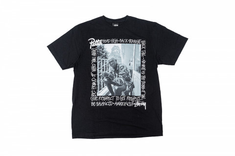 Stussy x Patta Respect Tee Black - GLAB.VN